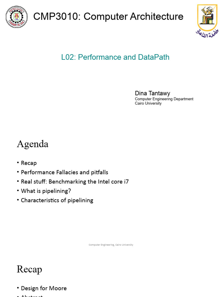 Computer Architecture-Performance - Datapath | PDF