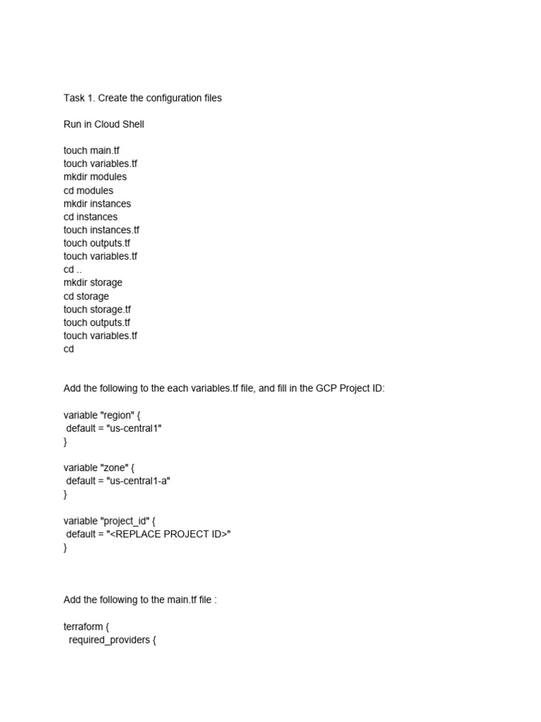 (Update) Automating Infrastructure On Google Cloud With Terraform - Challenge Lab | PDF ...