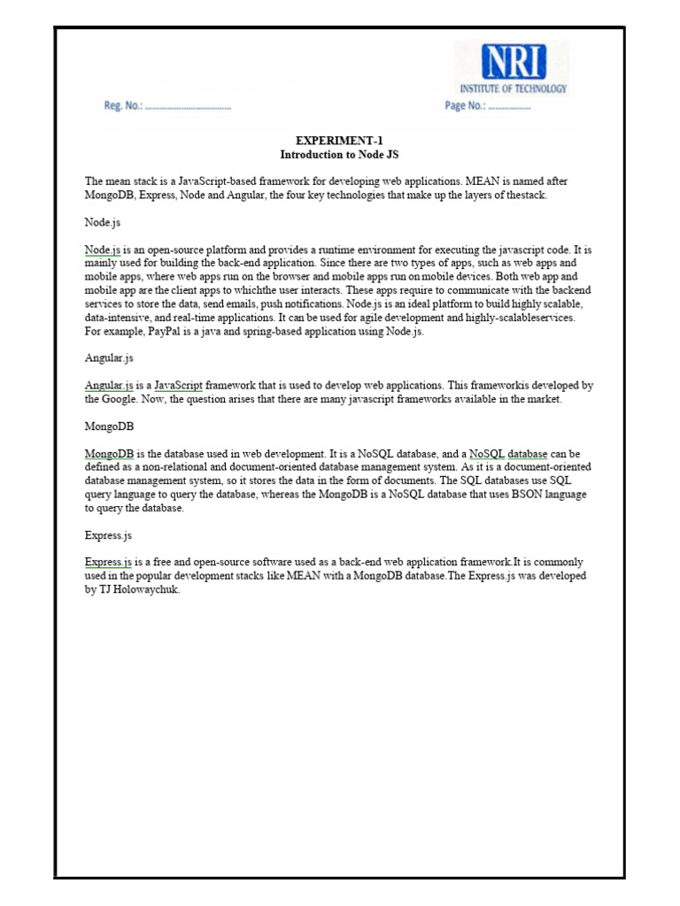 MST Lab Manual | PDF | Java Script | Relational Database MST Lab Manual | PDF | Java Script | Relational Database