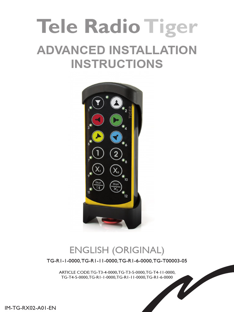 Tele Radio: Tiger | PDF | Relay | Switch