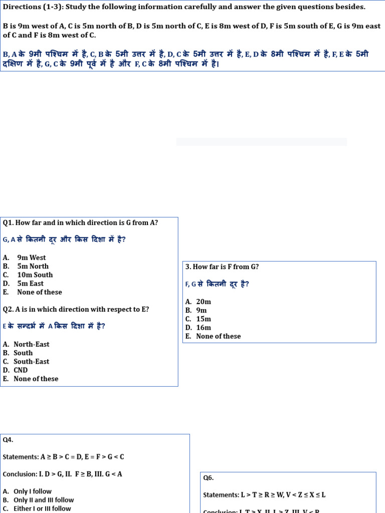 Reasoning Mock Test 2 | PDF