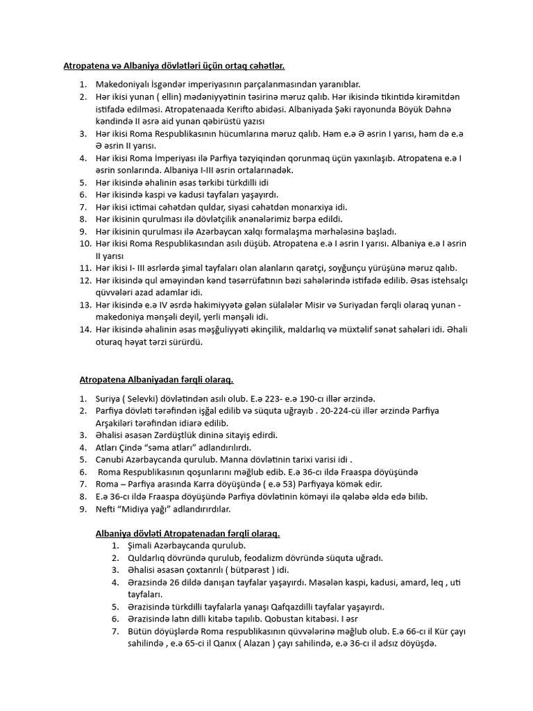 Atropatena Və Albaniya. Diqqət^ | PDF