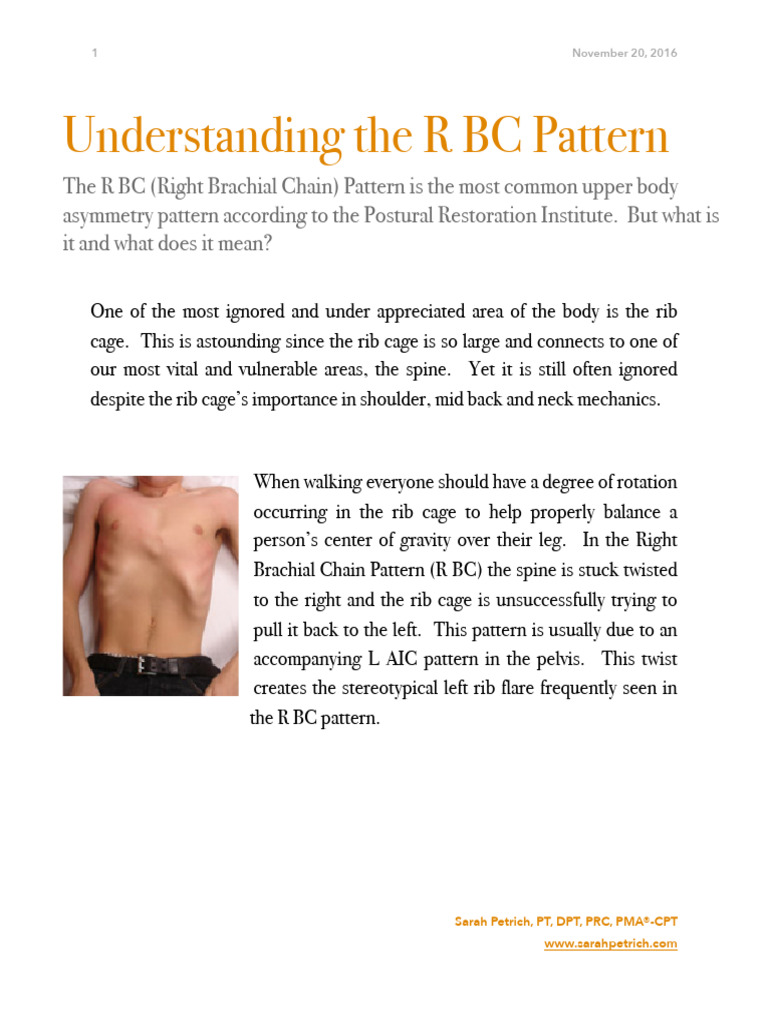 Understanding The R BC Pattern | PDF | Shoulder | Musculoskeletal System