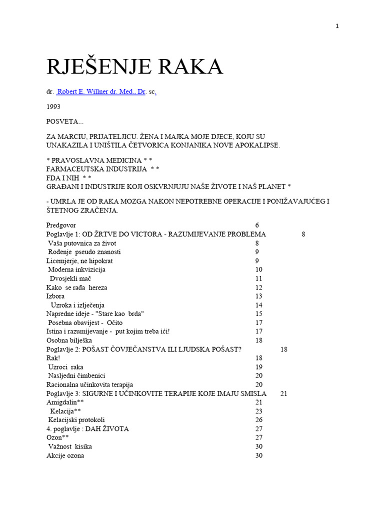 Rješenje za rak | PDF