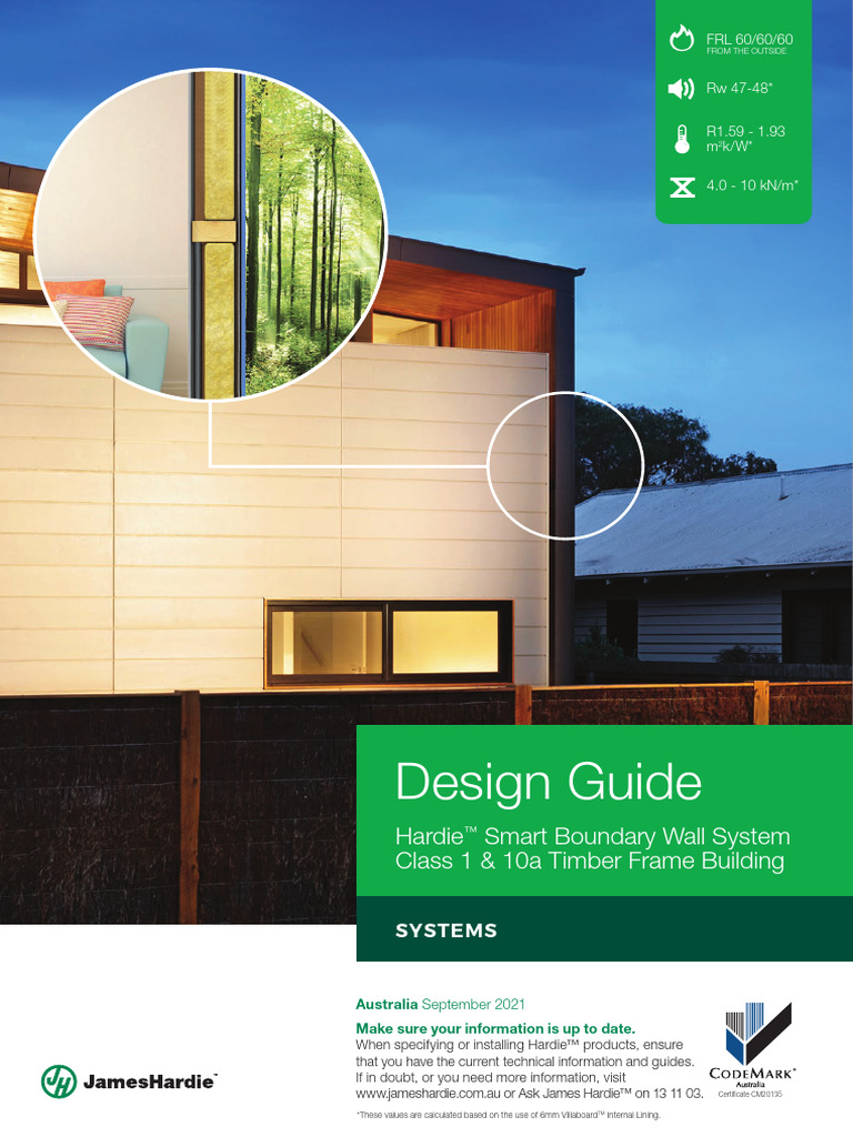 Design Guide - Hardie Smart Boundary Wall System | PDF | Framing ...