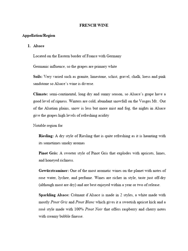 French Wine | PDF | Grape | Wine