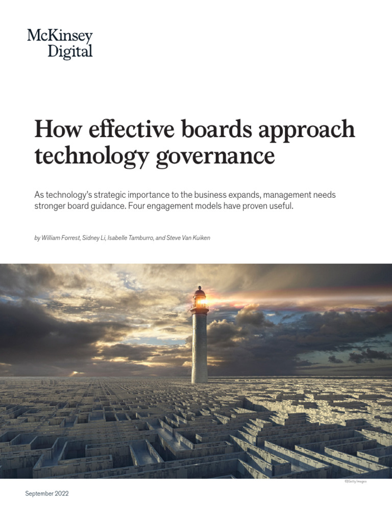 How Effective Boards Approach Technology Governance | PDF | Strategic Management | Cloud Computing