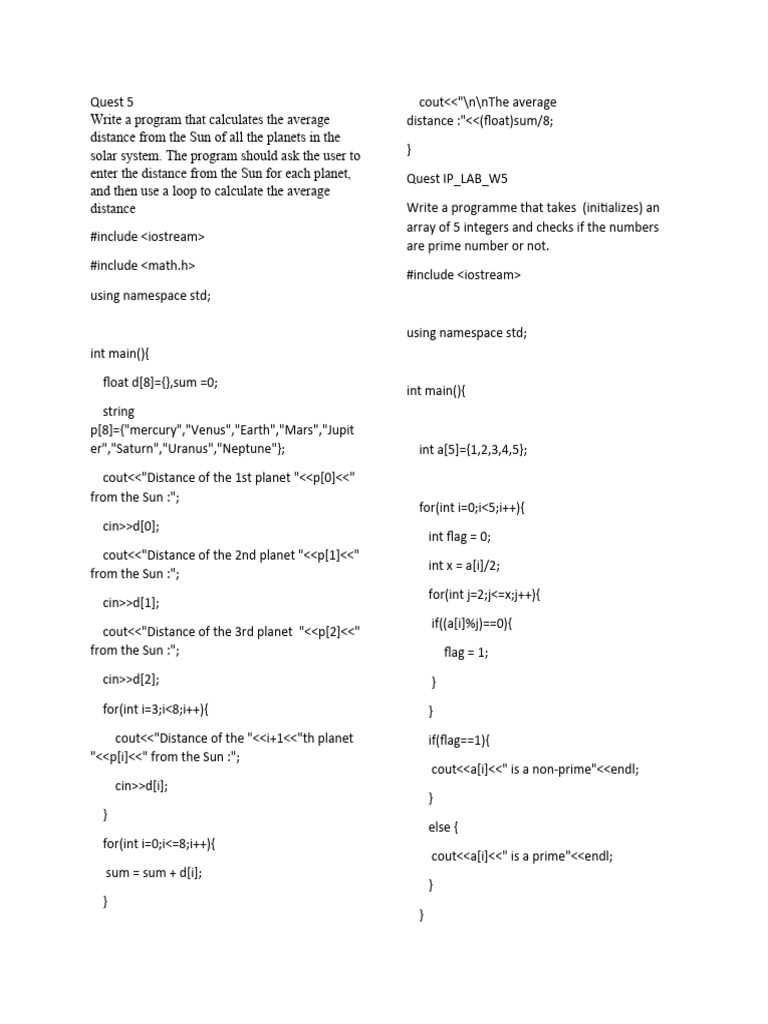 Programming Problems | PDF | Planets In Astrology | Planets