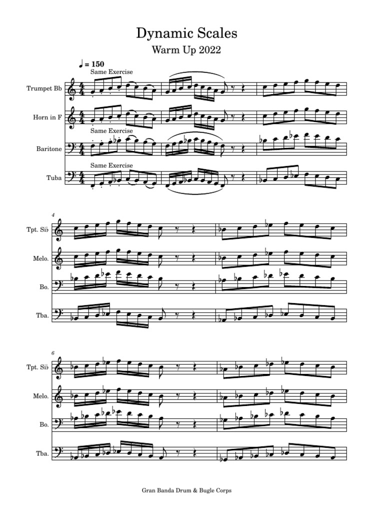 Dynamic Scales | PDF | Marching Bands | Music