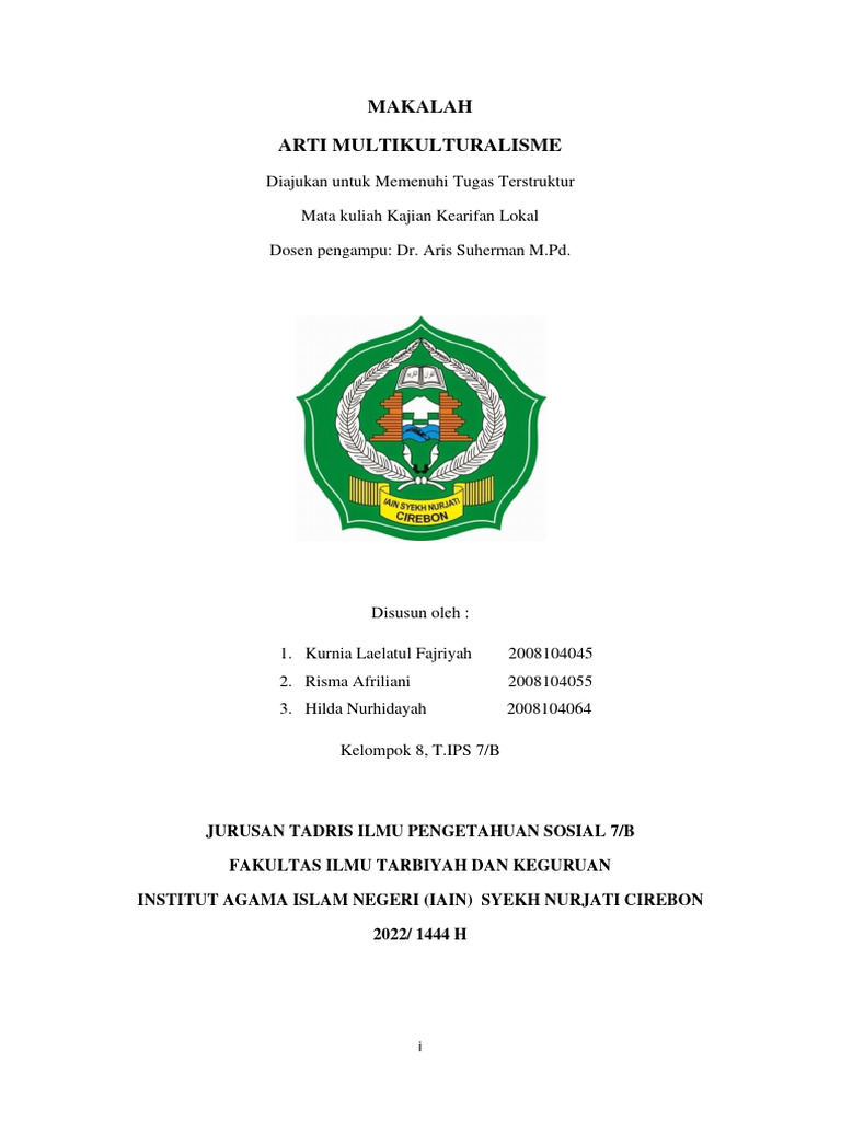 Kel 8 - Makalah Kearifan Lokal | PDF