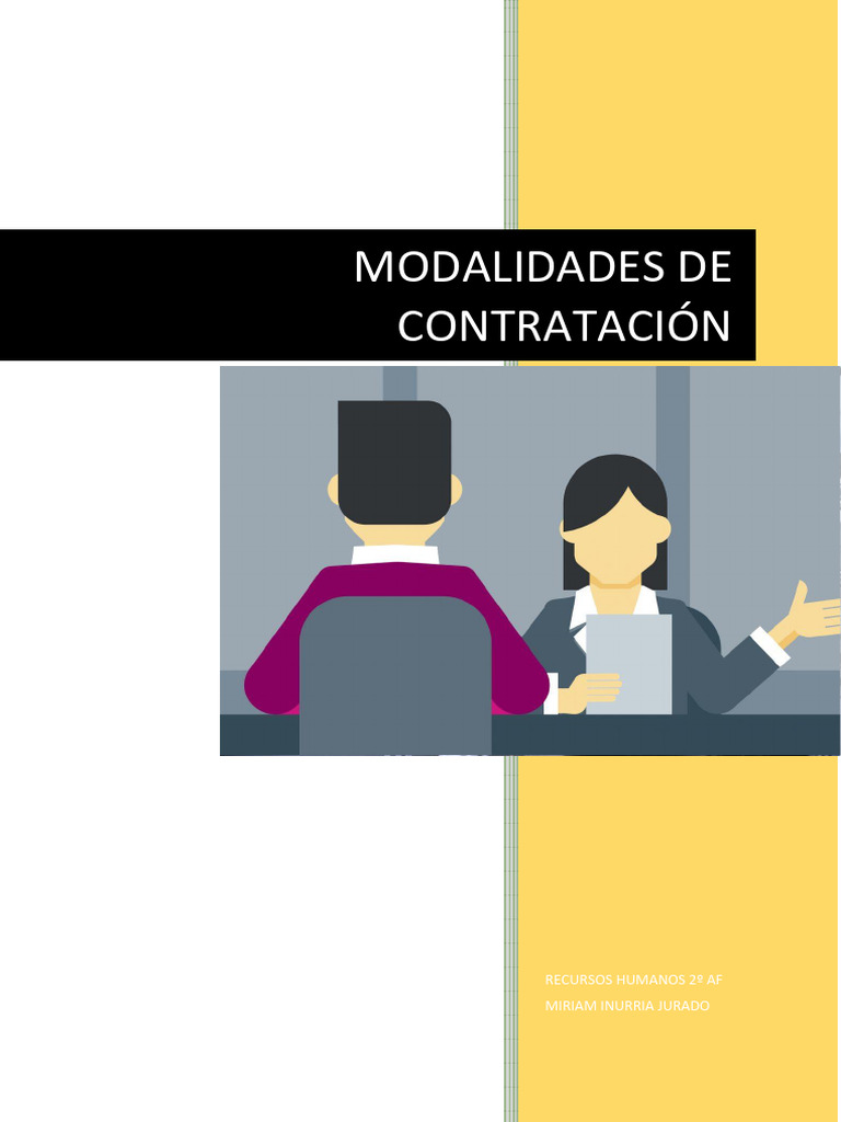 MODALIDADES DE CONTRATACIÓN | PDF | Tiempo de trabajo | Business