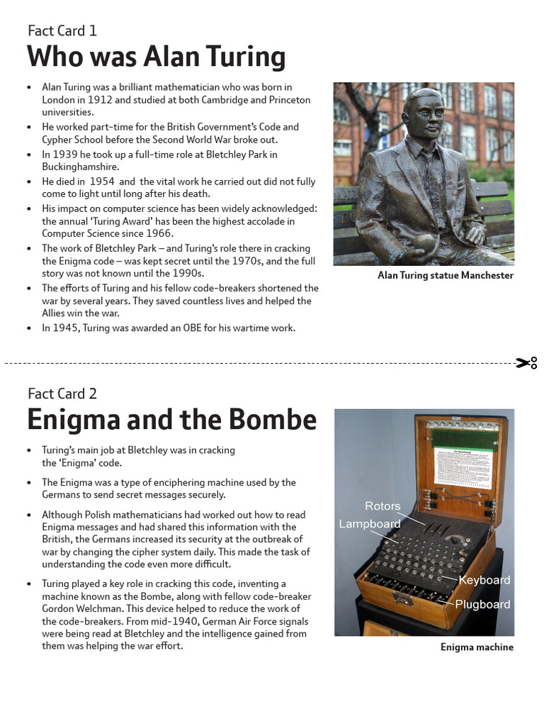 Alan Turing: Enigma Code Breaker | PDF | Alan Turing | Bletchley Park