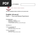 2024 HSC English Adv Paper 1 | PDF
