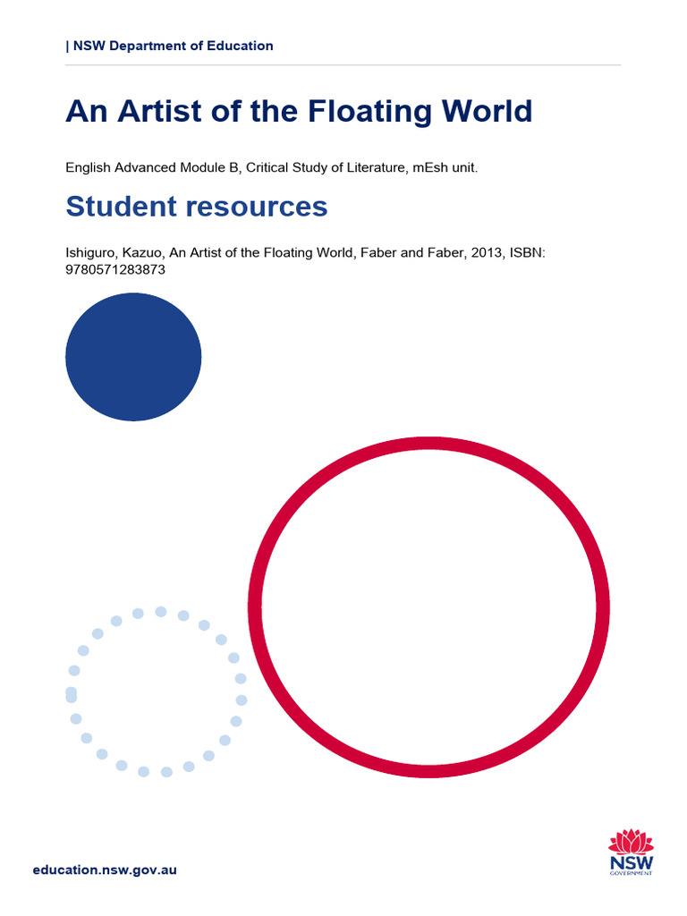 NSW Student Guide: An Artist of the Floating World | PDF