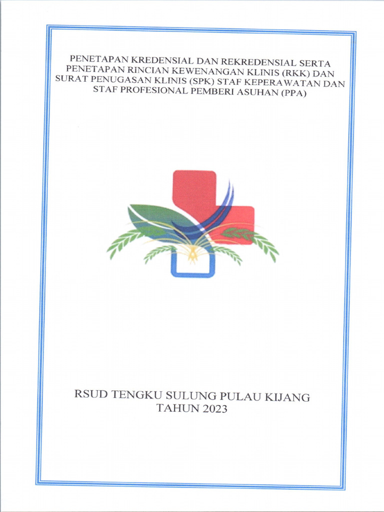 TKRS 6. Penetapan RKK Perawat-1 | PDF