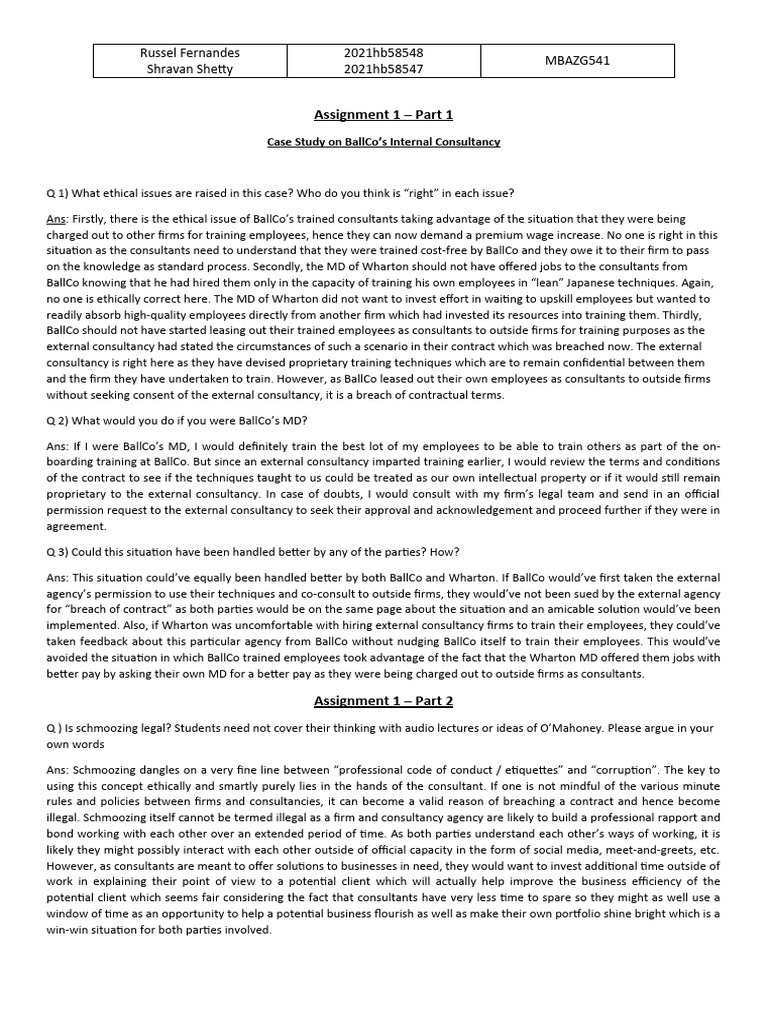 Cp Assignment 1 2021hb58548 2021hb58547 Pdf Consultant Employment 