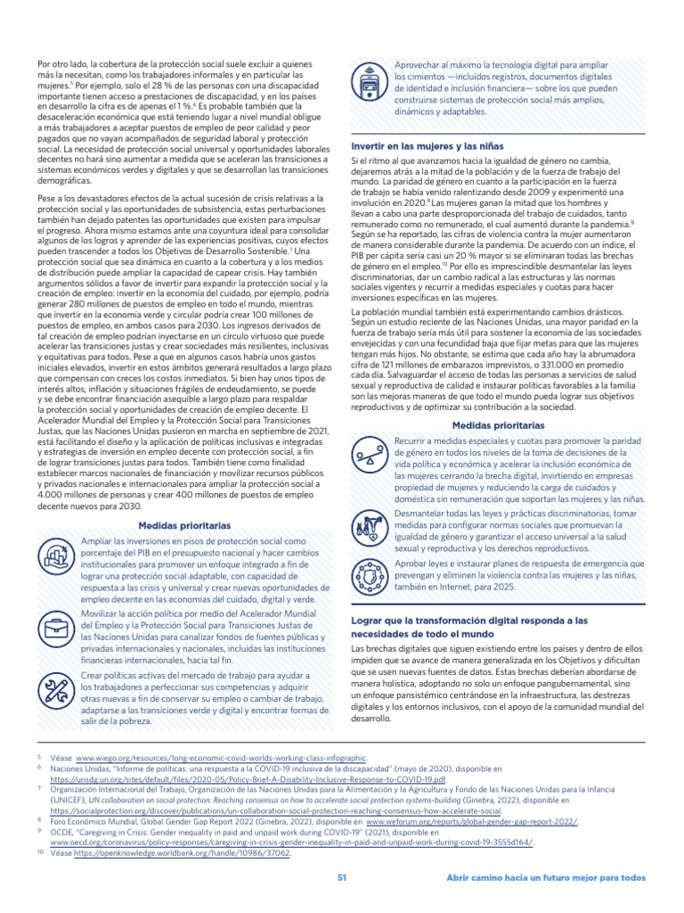 The Sustainable Development Goals Report 2023 - Spanish 53 | PDF ...