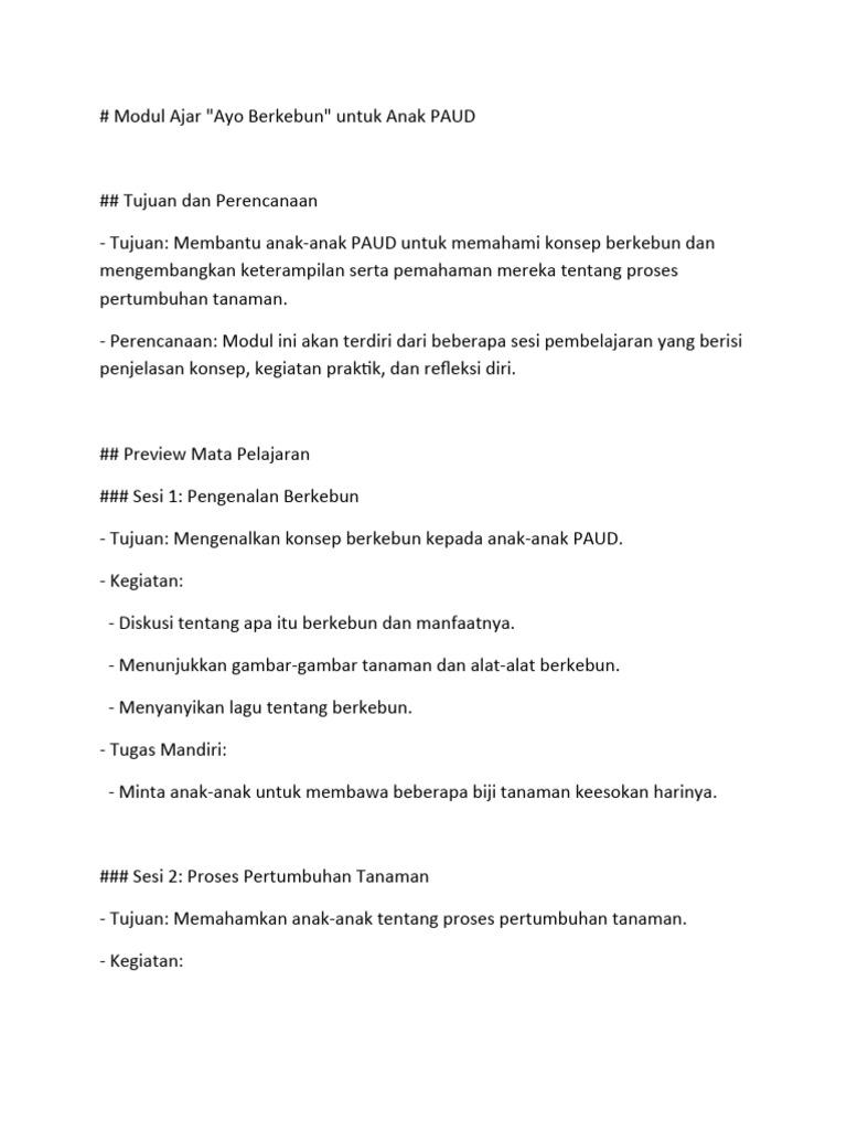 Modul Ajar 1 | PDF