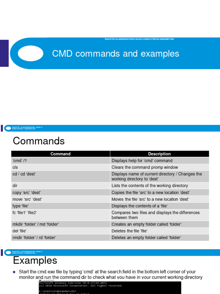 VKN Av8-Cmd Examples | PDF