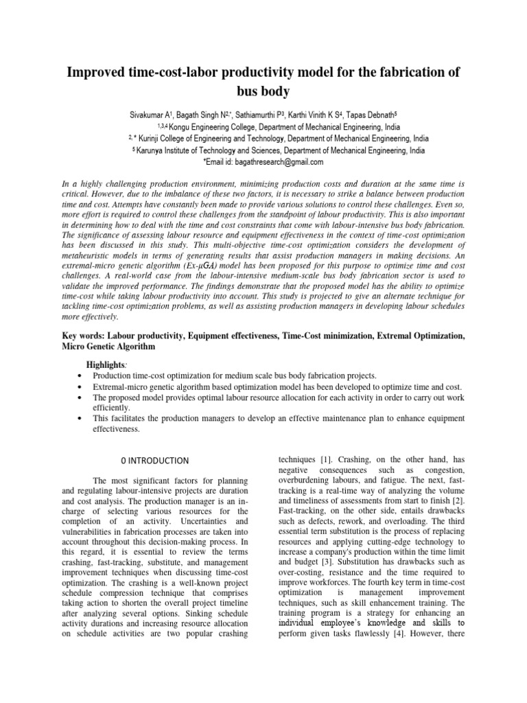 Research Article 2 | PDF | Mathematical Optimization | Genetic Algorithm