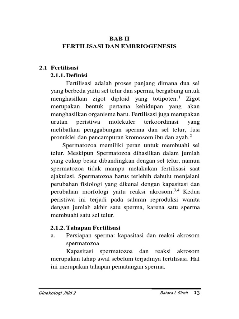 Babii Fertilisasi | PDF