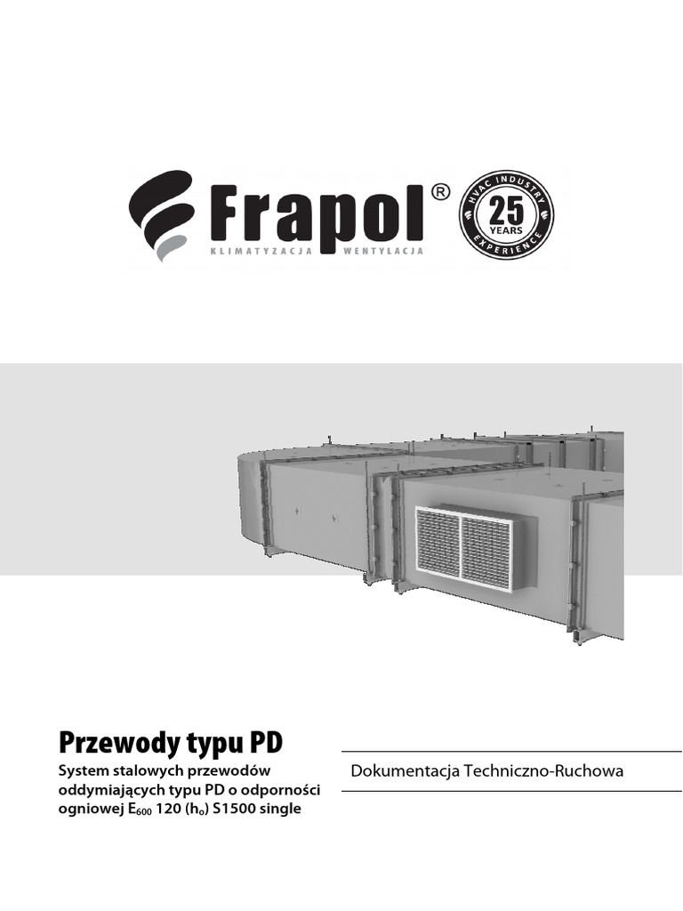 DTR System Przewodów Oddymiających Typu PD Wer.01-2016 | PDF