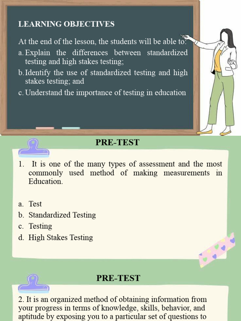 Testing Standardized Testing High Stakes Testing | PDF | Standardized ...