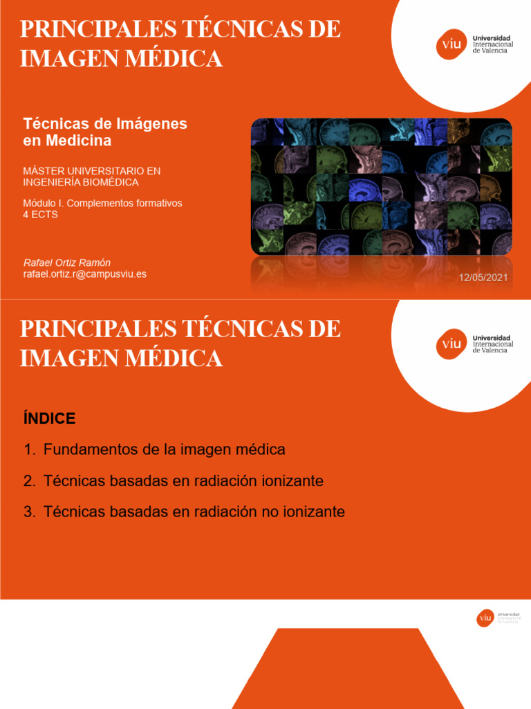 Principales Técnicas de Imagen Médica - 06MIBI - 2021 | PDF