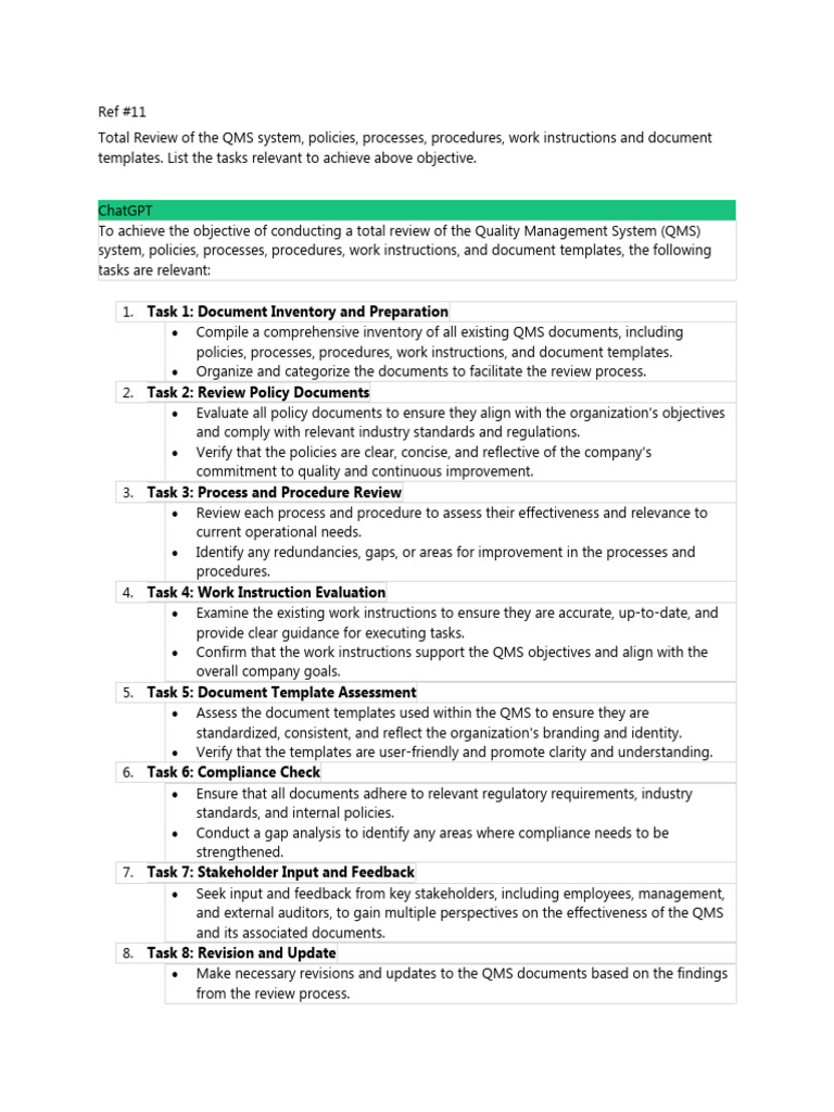 Ref 11# | PDF | Quality Management System | Audit