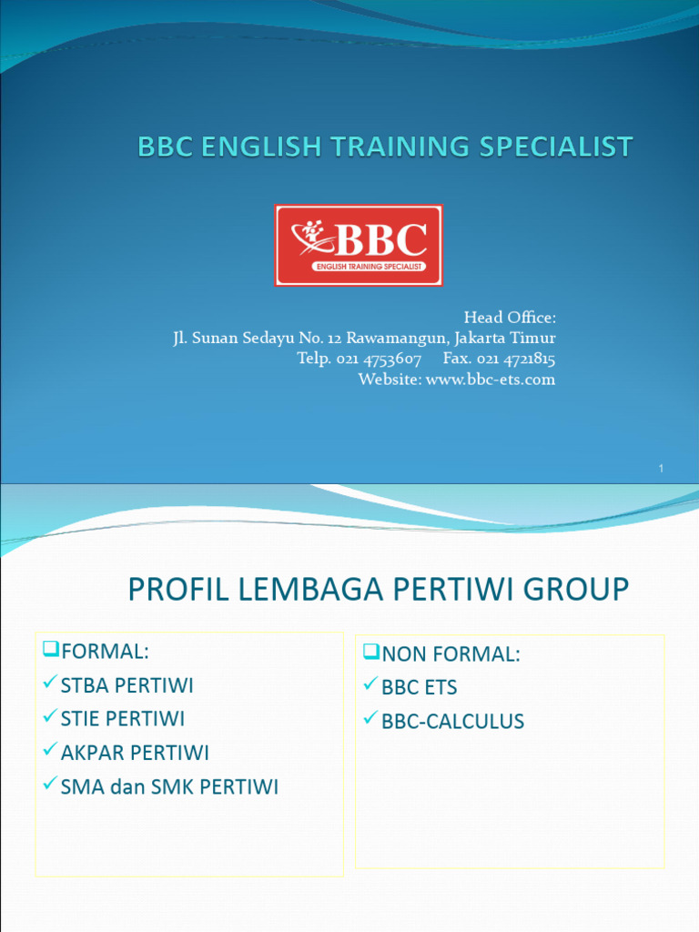 BBC-ETS Presentation-2 | PDF