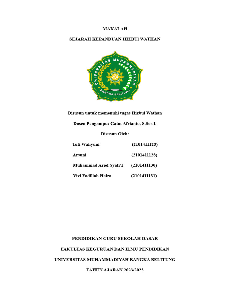 Sejarah Kepanduan Hizbul Wathan | PDF | Perjalanan | Agama & Spiritualitas