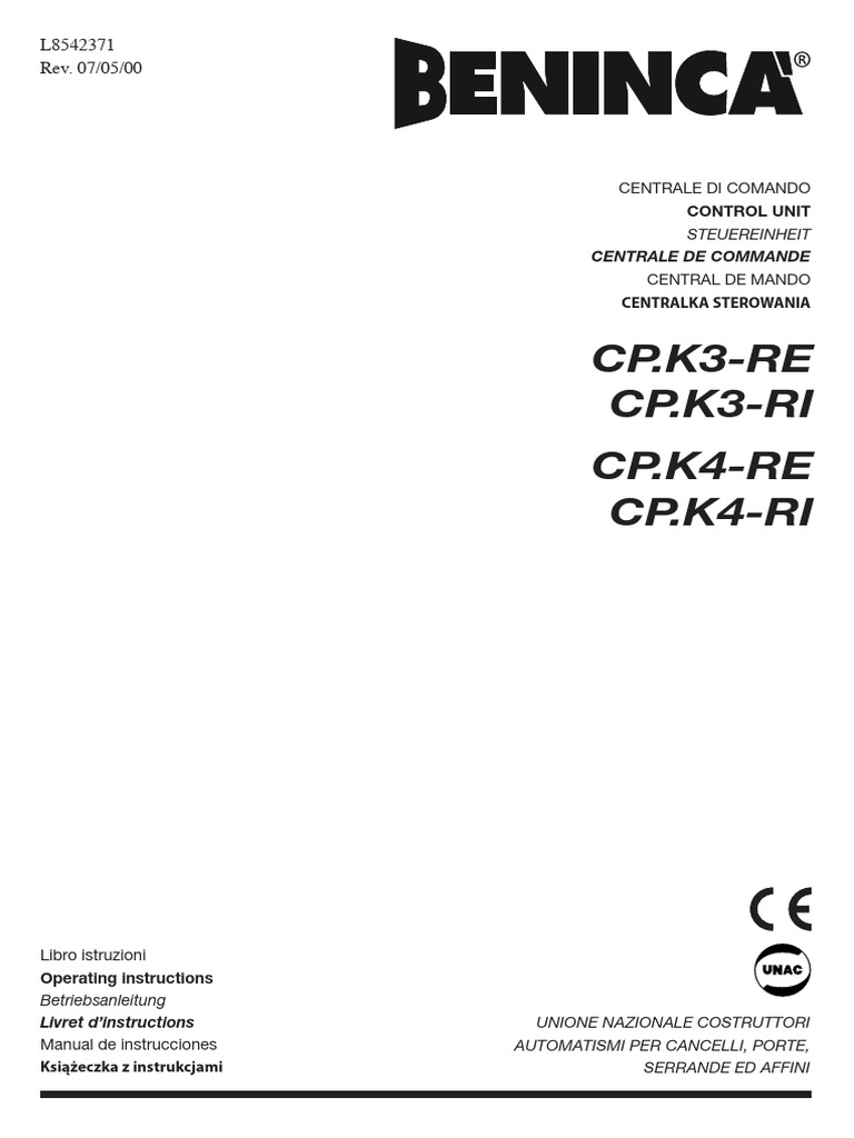 Beninca Kem4 Ri | PDF