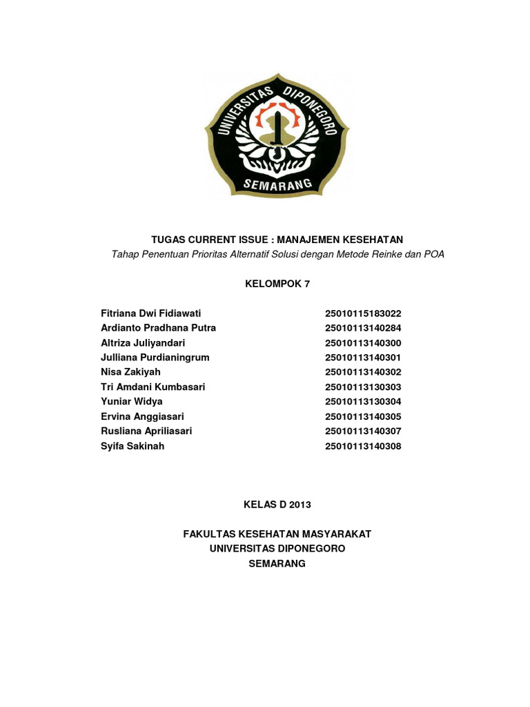 Metode Reinke Dan POA | PDF | Sains & Matematika