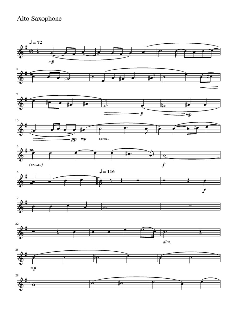 5-Alto Saxophone | Download Free PDF | Saxophone