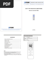 Remote Control Manual PDF | PDF | Air Conditioning | Remote Control