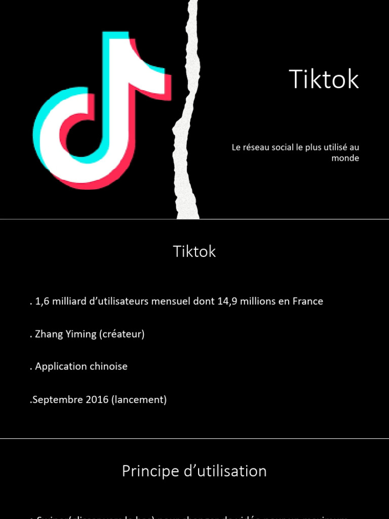 Présentation Tik Tok | PDF