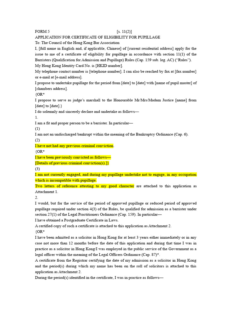 Form 5 | Download Free PDF | Solicitor | Barrister
