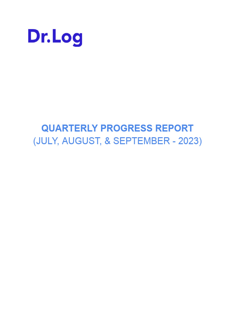 03 Quarterly Progress Report-Dr - Log Updated | PDF | Search Engine ...