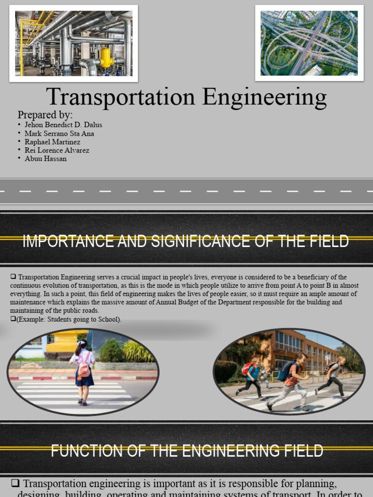 Transportation Engineering Insights | PDF | Plumbing | Transport