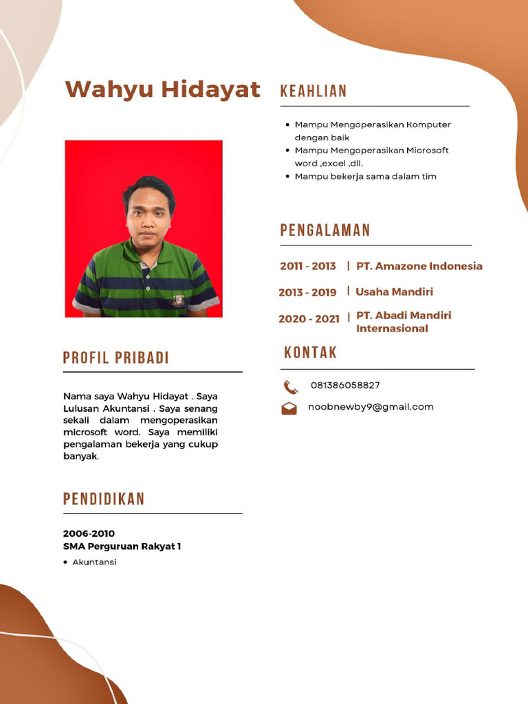 CV Wahyu Hidayat | PDF