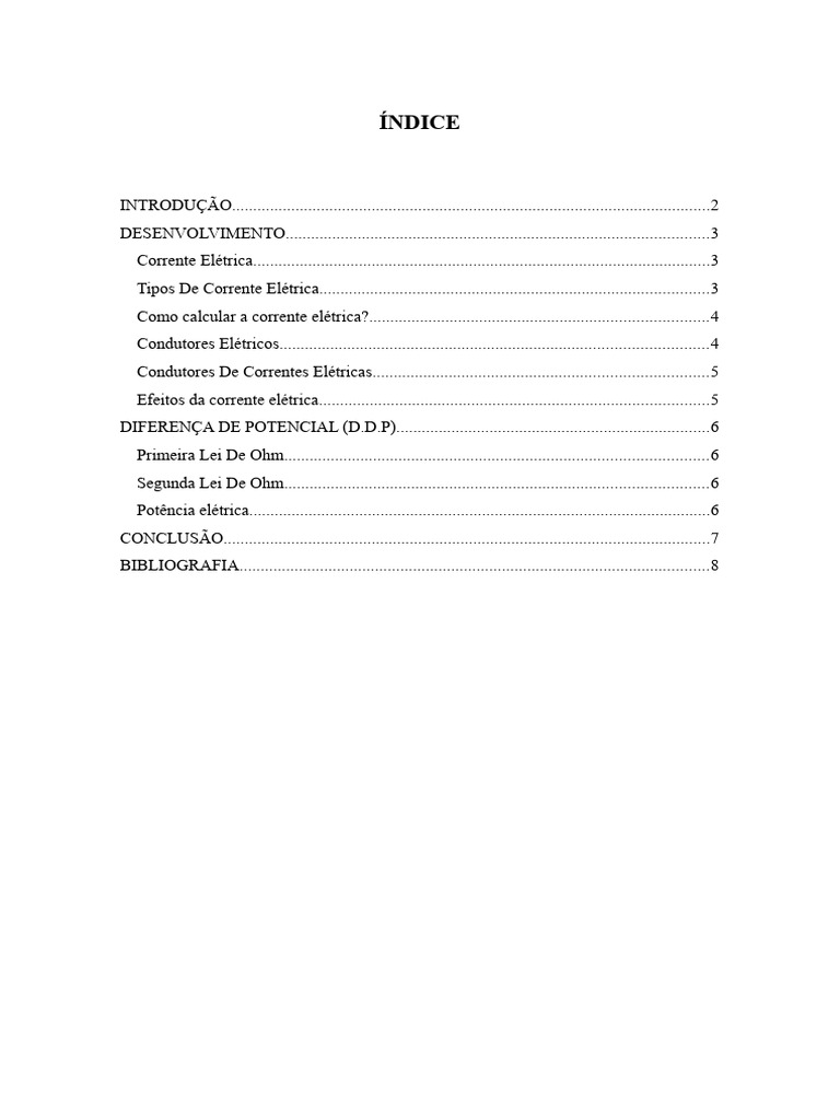 Corrente Eléctrica Pdf Corrente Elétrica Eletricidade