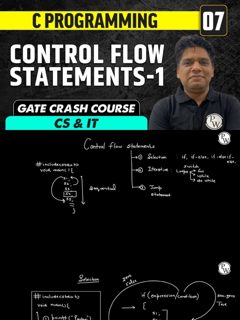 Control Flow Statement 1 07 Class Notes Gate Crash Course 9868