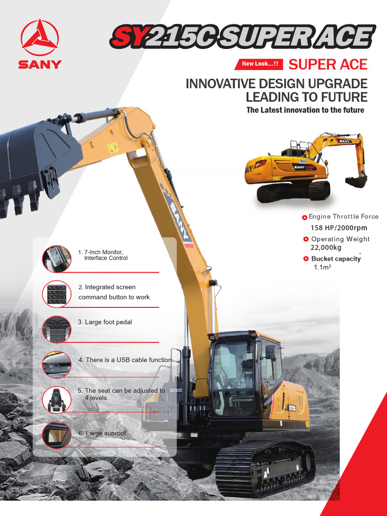 Brochure SY215 ACE | PDF | Engines | Length