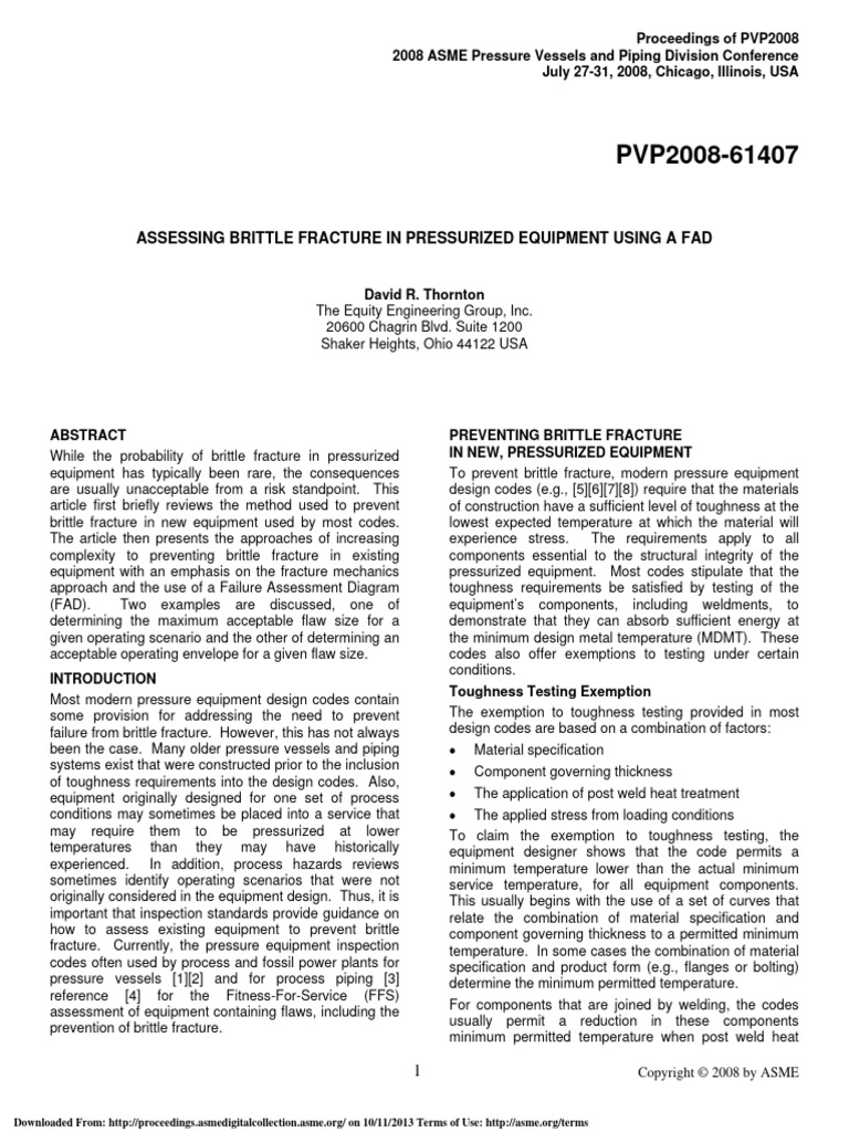 Imp-Pvp2008-61407-Assessing Brittle Fracture in Pressurized Equipment ...