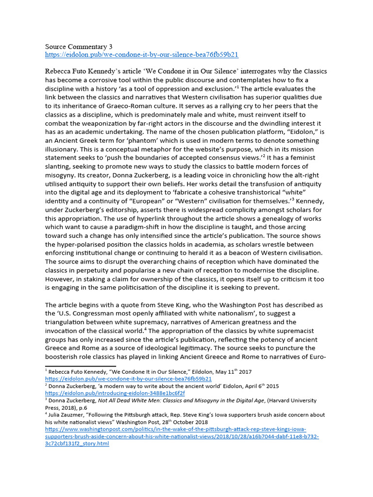 Source Commentary 3 | PDF | Translations | Classics