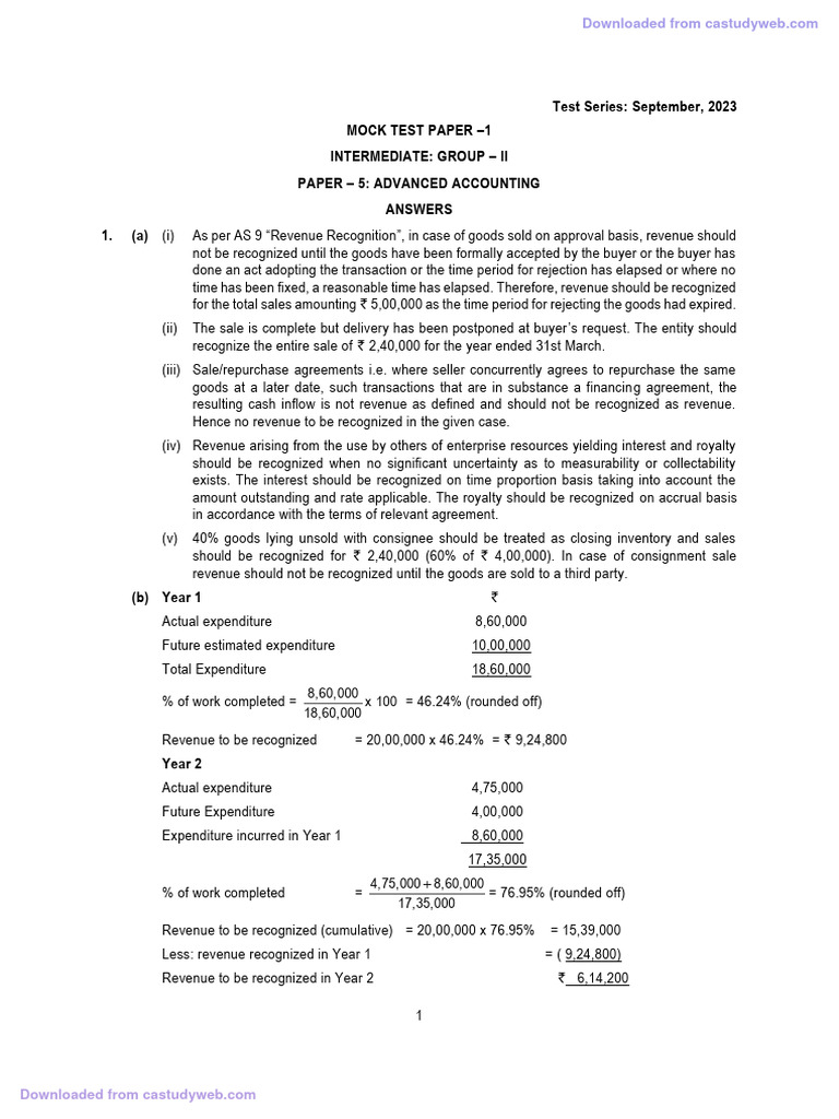 MTP I Answers | PDF | Limited Liability Partnership | Equity (Finance)