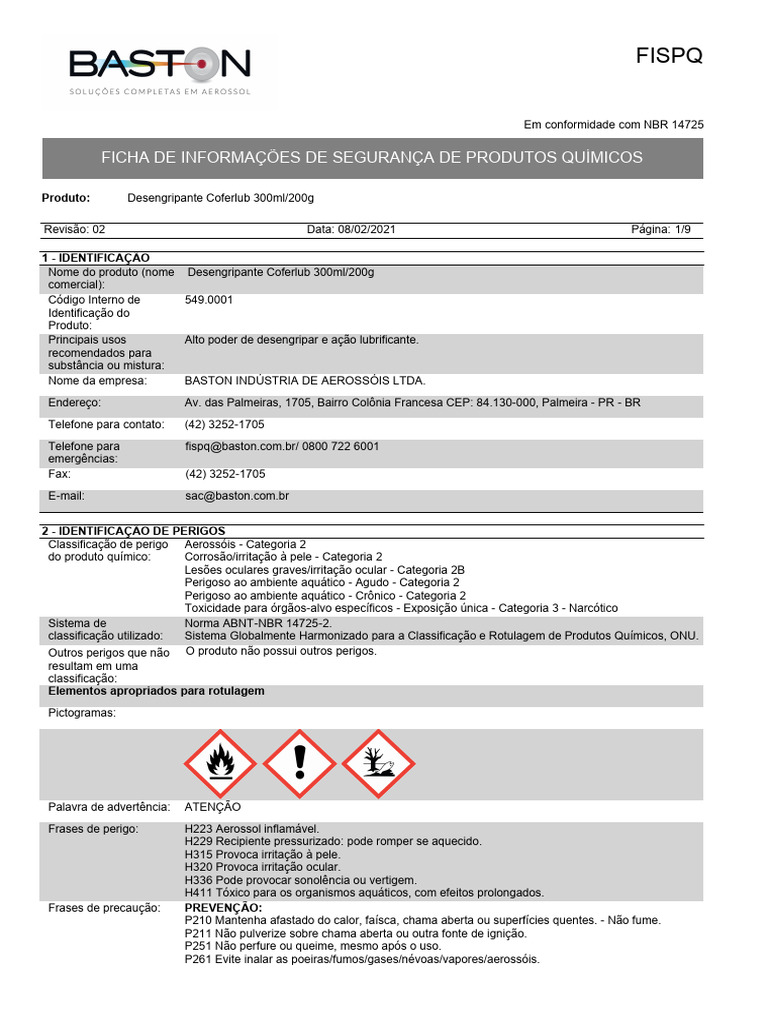 Fispq Coferlub 300ML | PDF