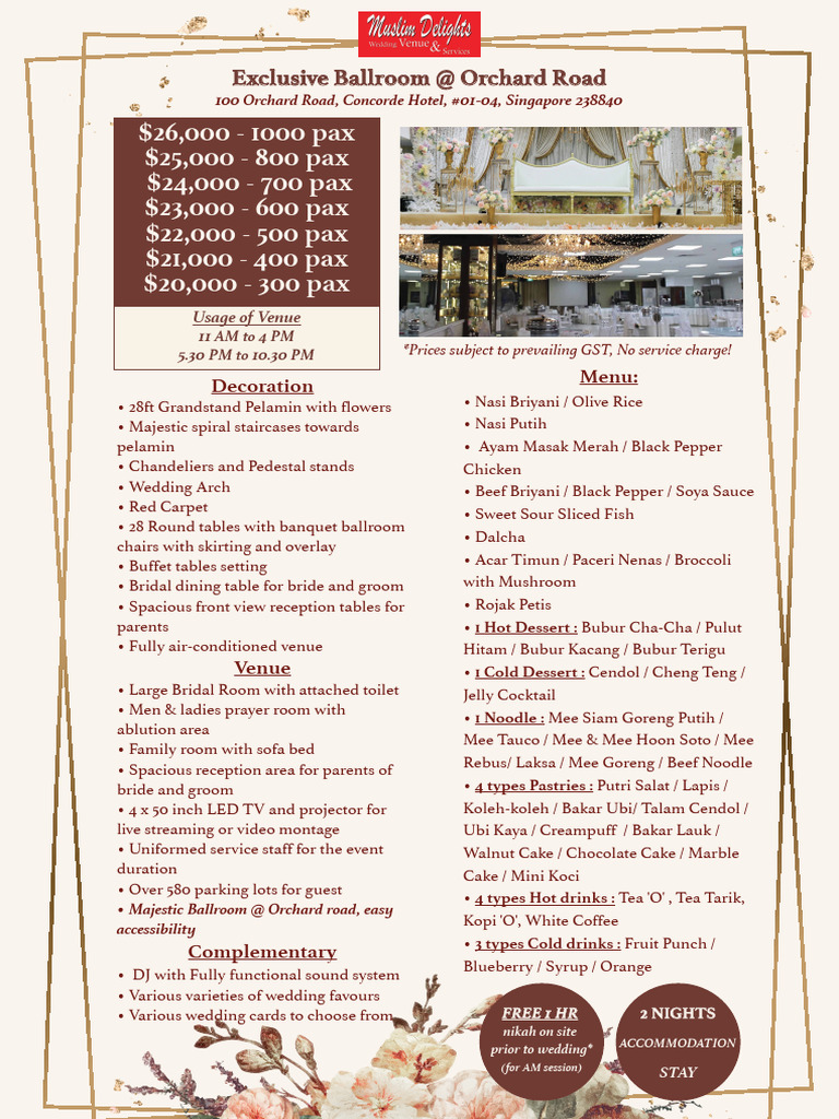 Complete-Wedding-Packages Muslim Delight | PDF | Cakes | Desserts