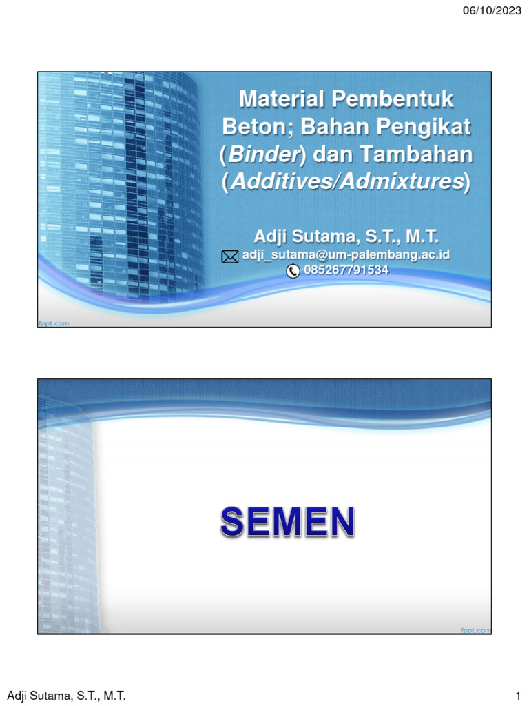 Bahan Pengikat Dan Bahan Tambahan | PDF