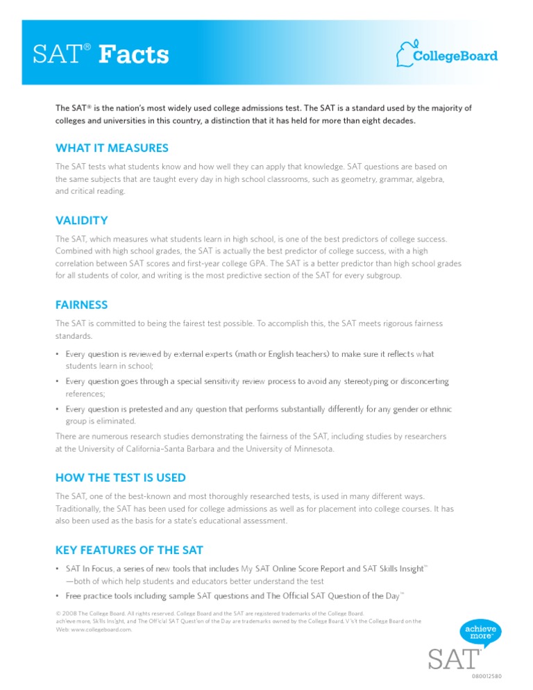 Sat Facts | PDF
